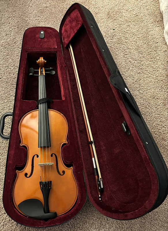 Mendini 16-Inch MA250 Varnish Solid Wood Viola with Case | Reverb