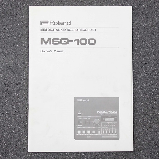 Roland MSQ-100 Original Owner's Manual | Reverb