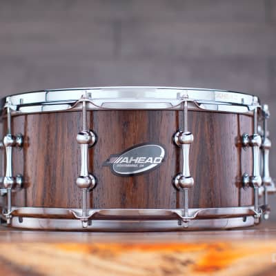 AHEAD 14 X 6 EXOTIC AFRICAN WENGE STAVE SHELL SNARE DRUM | Reverb