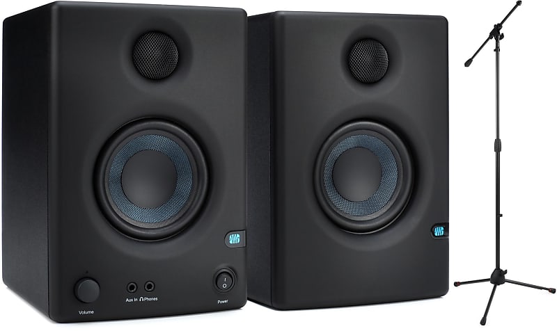 PreSonus Eris E3.5 3.5-inch Powered Studio Monitors Bundle | Reverb