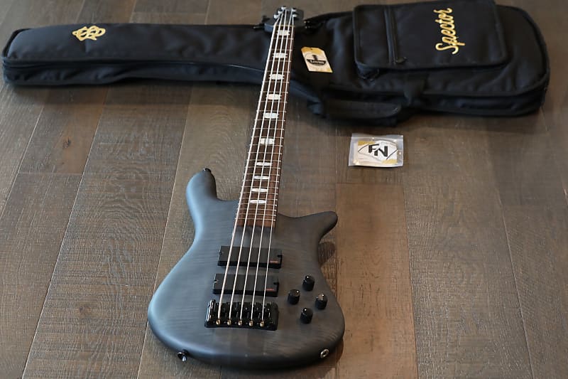 Unplayed! 2018 Spector Euro5 LX 5-String Bass Trans Black | Reverb