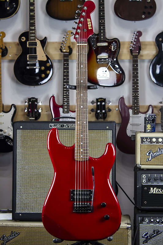 FRS Fresher Stratocaster 1982 Red Tom Delonge style power | Reverb