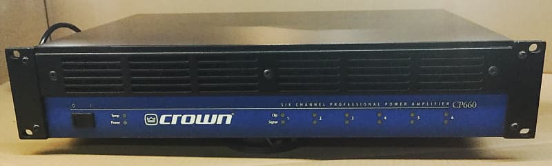 Crown CP-660 Six Channel Commercial Power Amp black Free | Reverb