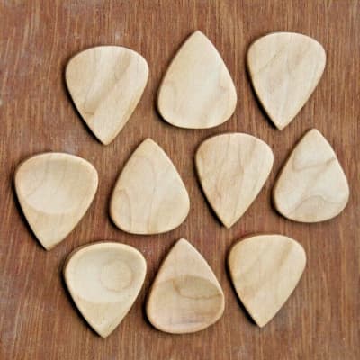 Exotic Wood Plectrum 3 Pick Sampler Pack - Teak, Padauk, & | Reverb