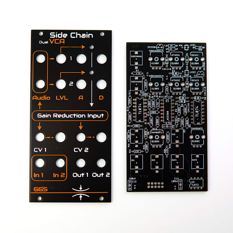 Dual Side Chain VCA / Eurorack / DIY | Reverb