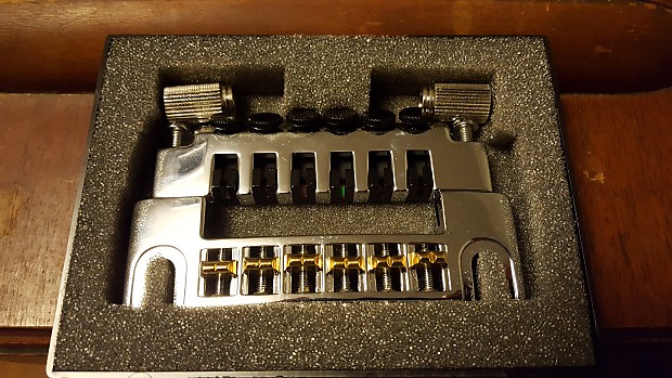 Schaller 456 Chrome Hardtail Bridge | Reverb