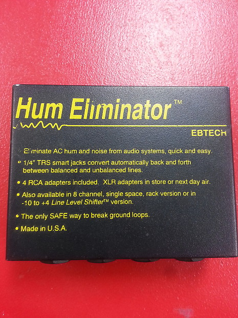 Ebtech Hum Eliminator Black | Reverb