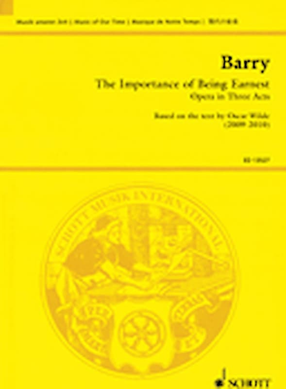 The Importance of Being Earnest - Opera in 3 Acts | Reverb