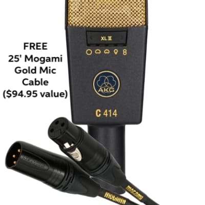 AKG C414 XLII Large-diaphragm Condenser Microphone Bundle | Reverb