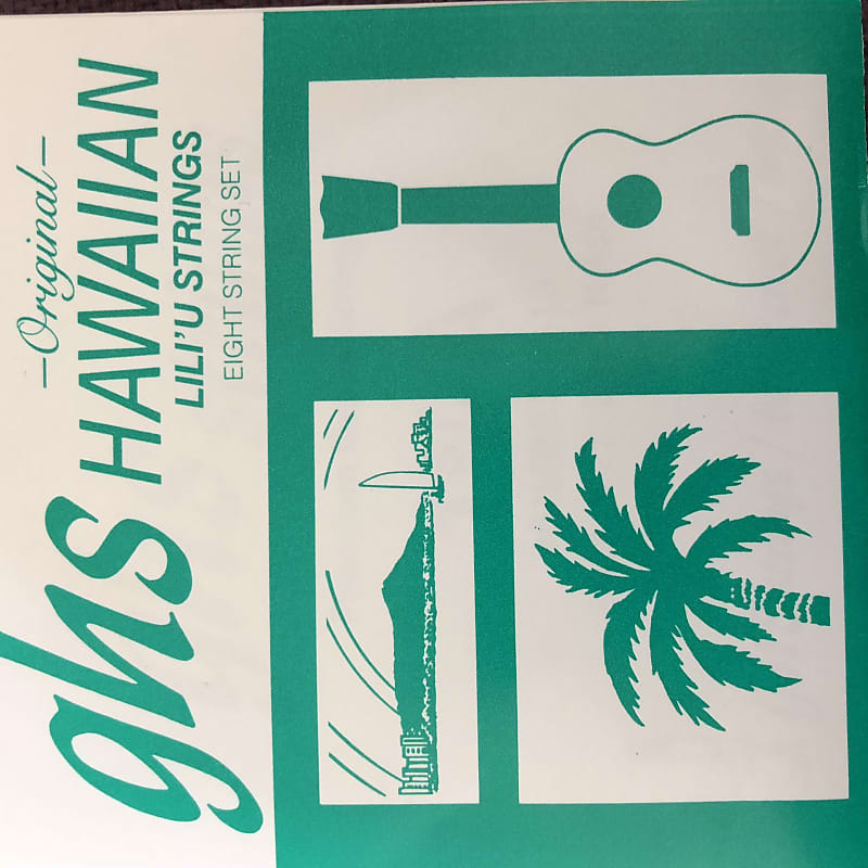 GHS Hawaiian Black Nylon Eight-String Tenor Ukulele Strings | Reverb