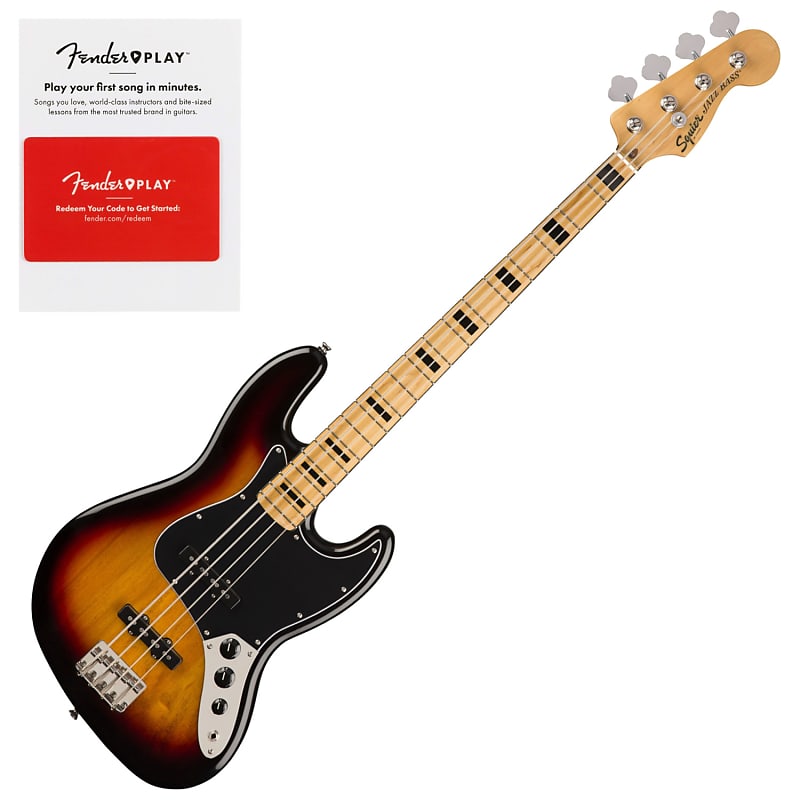 Squier 0374540500 Classic Vibe 70s Jazz Bass, Maple | Reverb