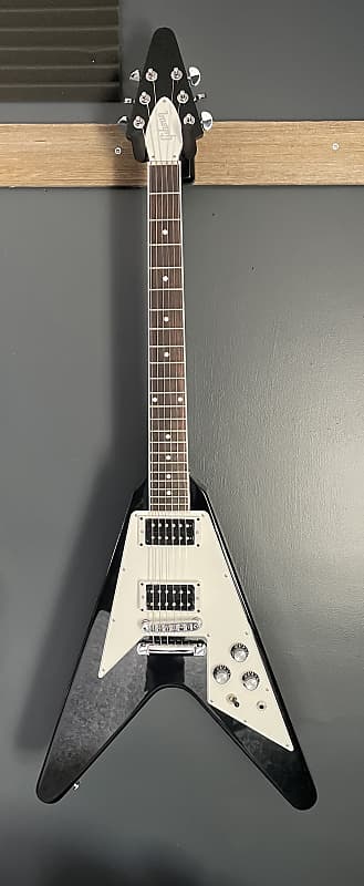 Gibson Flying V 70s Rocker, Ebony | Reverb