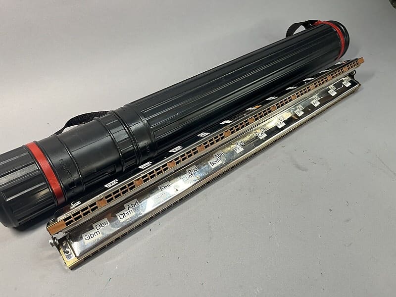 Large Vintage M. Hohner 48 Chord Orchestral Harmonica with | Reverb