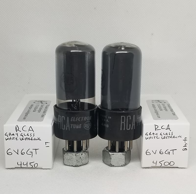 RCA 6V6GT Very Well Matched Pair (1.1%) NOS 6V6 | Reverb