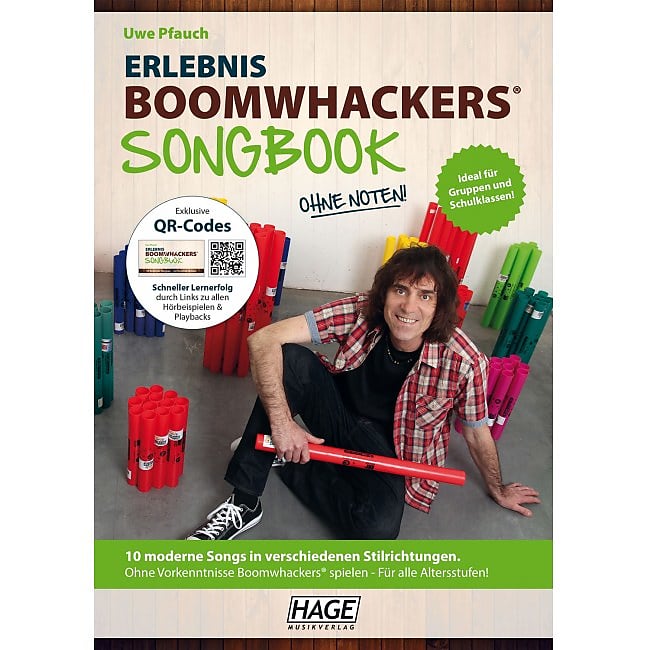 HAGE Erlebnis Boomwhackers Songbook (QR-Codes) 10 moderne | Reverb