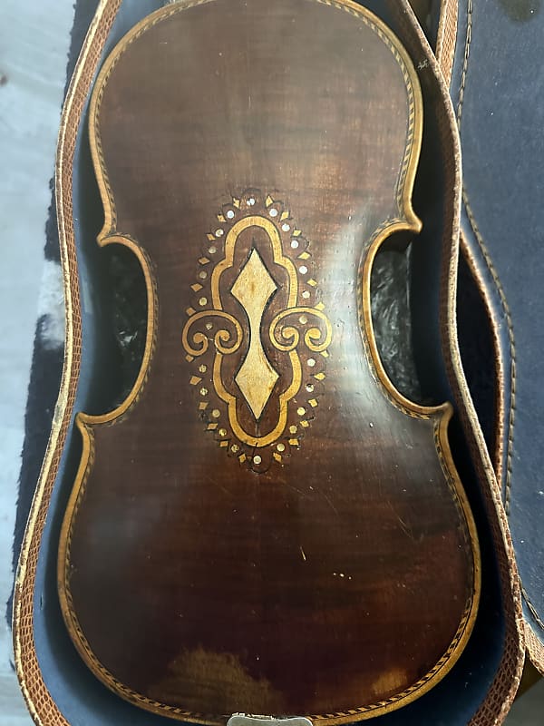 Inlaid violin, Standard size Late 1800’s - Natural | Reverb