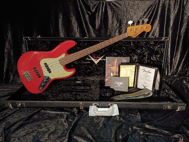 Fender Cs S23 LTD 64 Jazz Bass JRN AFR ca. 2020 - rot | Reverb