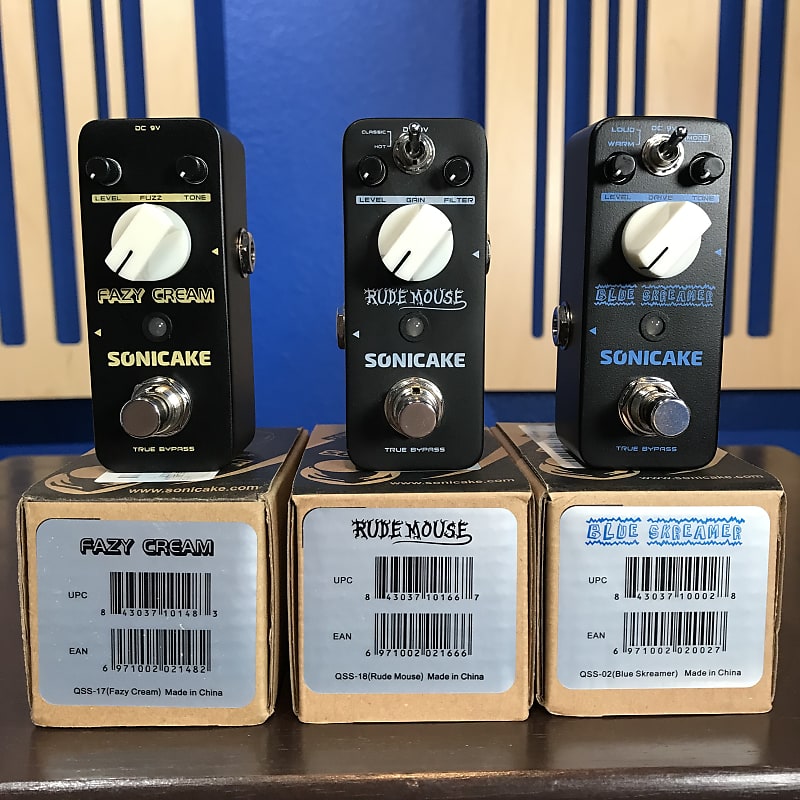 SONICAKE Mini Pedal 3-pack (Fazy Cream, Rude Mouse, | Reverb Canada