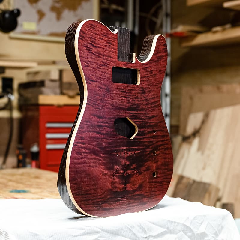 Flamed Maple Tele Body / Maple and Roasted Ash Tele body | Reverb
