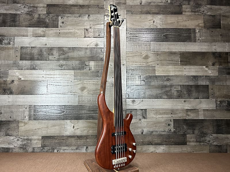 Copley Ceb 515f 5 String Fretless Bass Natural Bubinga Reverb