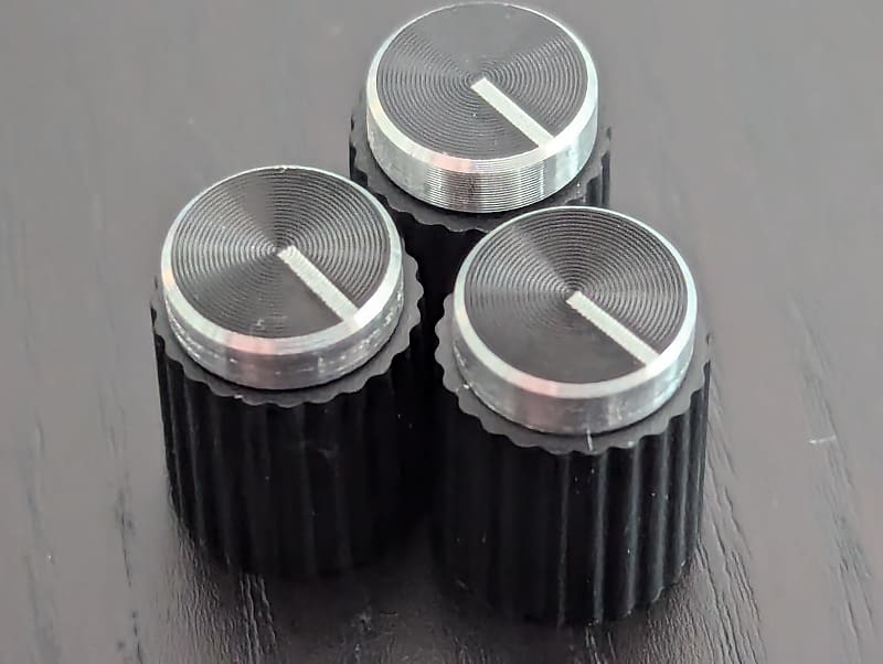 20 Potentiometer/Encoder Knobs (Black & Silver) for | Reverb