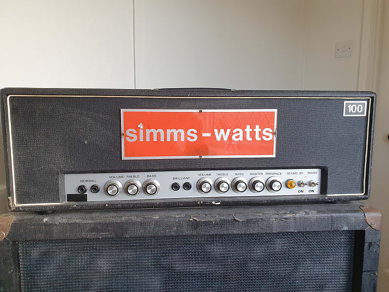 Simms-Watts AP100 1971 Black Tolex | Reverb UK