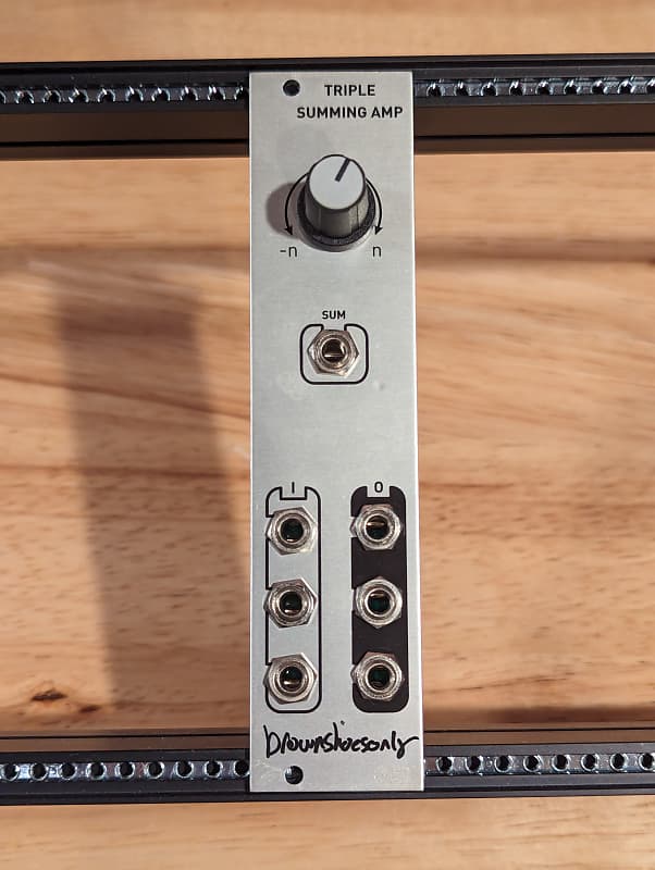 brownshoesonly Triple Summing Amp video synth module Silver | Reverb