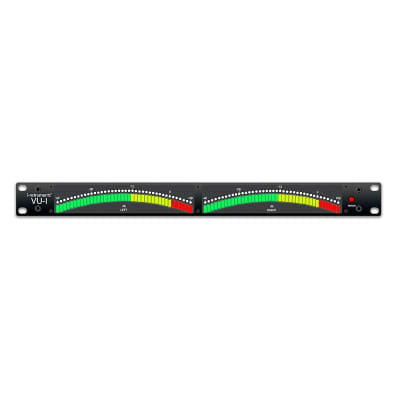 i-nstruments VU-I (RMS + Peak VU Meters) 1u Rack 2024 Black | Reverb