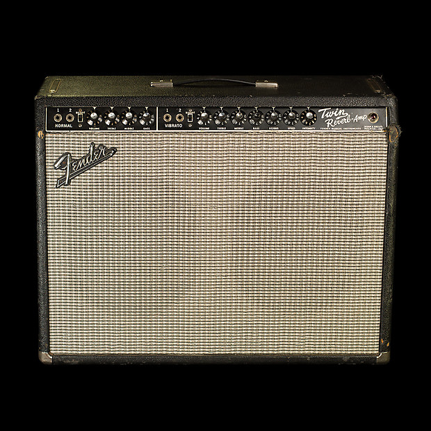 Fender Vintage 1967 Blackface Twin Reverb 85-Watt 2x12 Guitar | Reverb