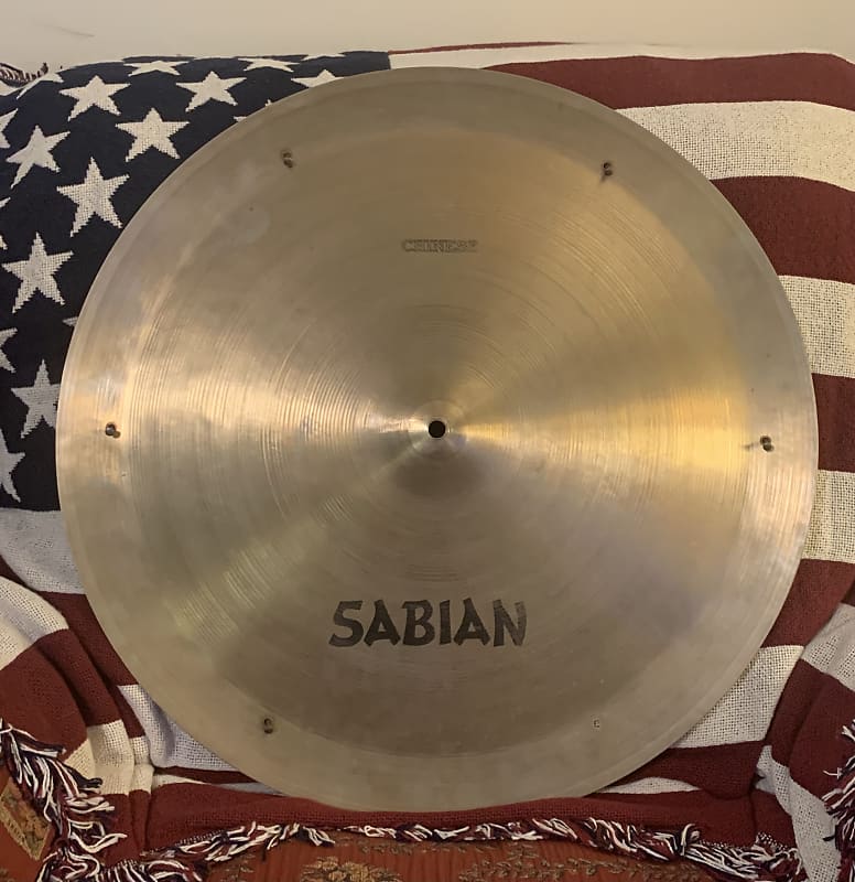 Sabian 22” Sizzle Chinese Mid-‘80’s - Natural | Reverb