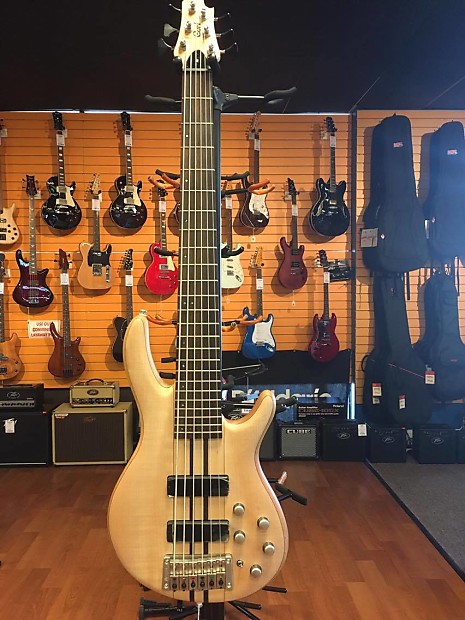 Cort A6-OPN Open Pore Natural 6-String Bass Guitar | Reverb