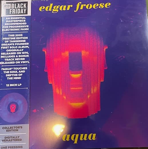 NEW Edgar Froese – Aqua-RSD-Blue Vinyl | Reverb