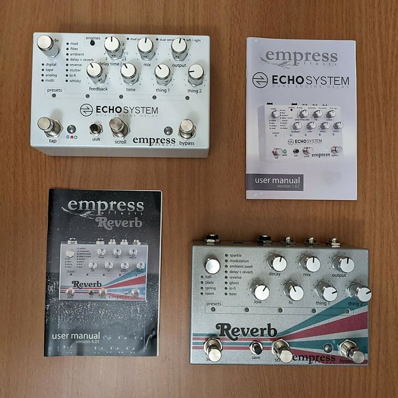 Echosystem Dual Engine Delay Pedal + Empress Stereo Reverb | Reverb