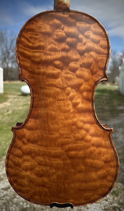 Brad ROBINSON 5-String Fiddle *Breathtaking Shell Maple | Reverb