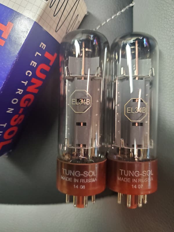 EL34 Power Tube Matched Pair tung-sol | Reverb