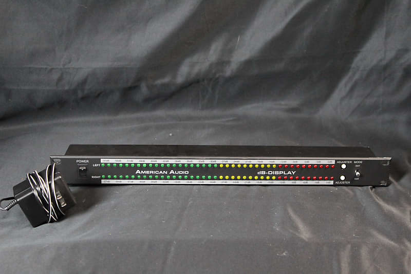 American Audio dB-Display w/Adapter 1U Rack Mount Excellent | Reverb