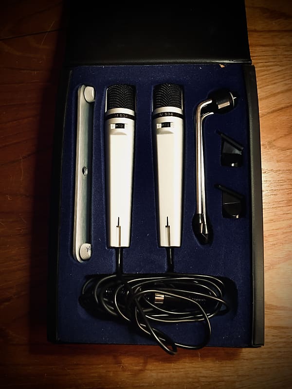 Uher M534 Dynamic Mics, Pair, original box with all | Reverb