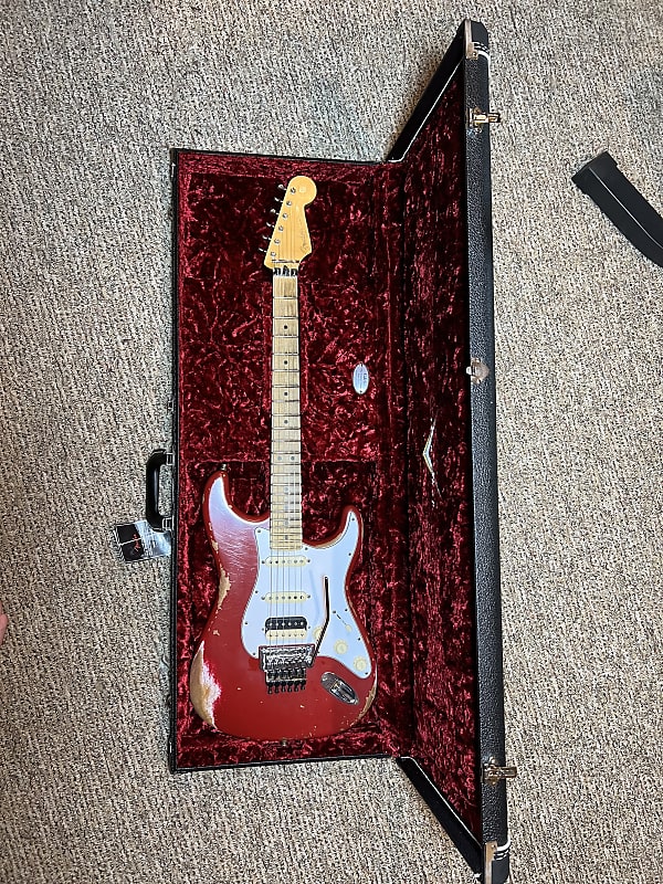 Fender Custom Shop Stratocaster 2021 Heavy Relic Dakota Red | Reverb
