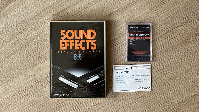 Roland R 8 R 8m Waveform Rom Card Sn R8 03 Sound Effect Reverb Uk