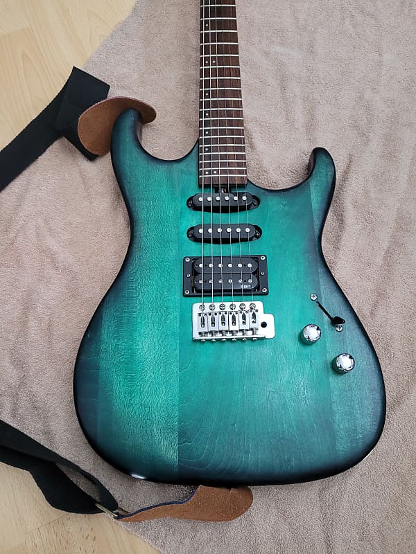 Washburn x-series pro - HSS- refinished in green burst with | Reverb