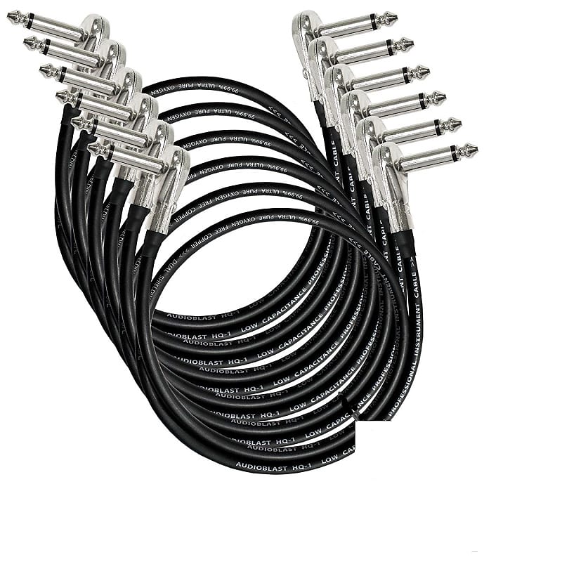 Pedal Patch Cable 6 Units 3 Foot Ultra Flexible Dual Shielded | Reverb