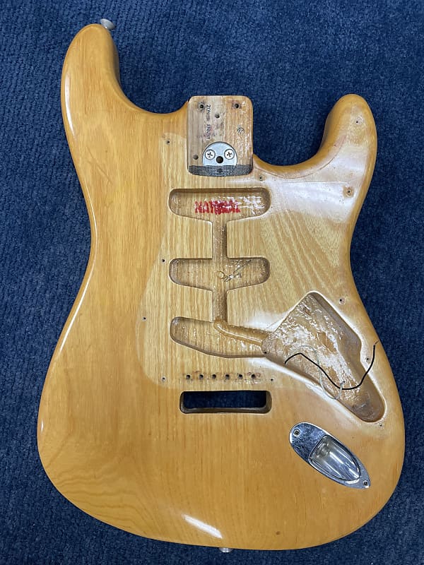 Fender Stratocaster body 1972 - Natural | Reverb