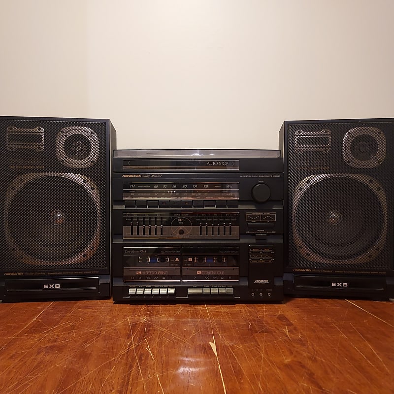 SounDesign 6863 AM/FM Stereo, Turntable, Dual Cassette Player | Reverb