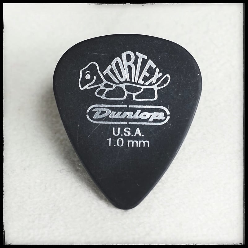 Jim Dunlop TORTEX® PITCH BLACK STANDARD PICK 1MM (12 Pack) | Reverb