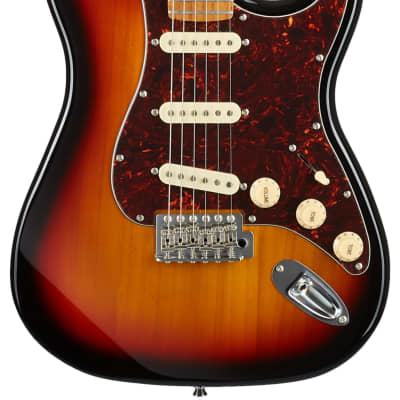 Jet Guitars JS-300-SB Roasted Maple Neck - Sunburst | Reverb