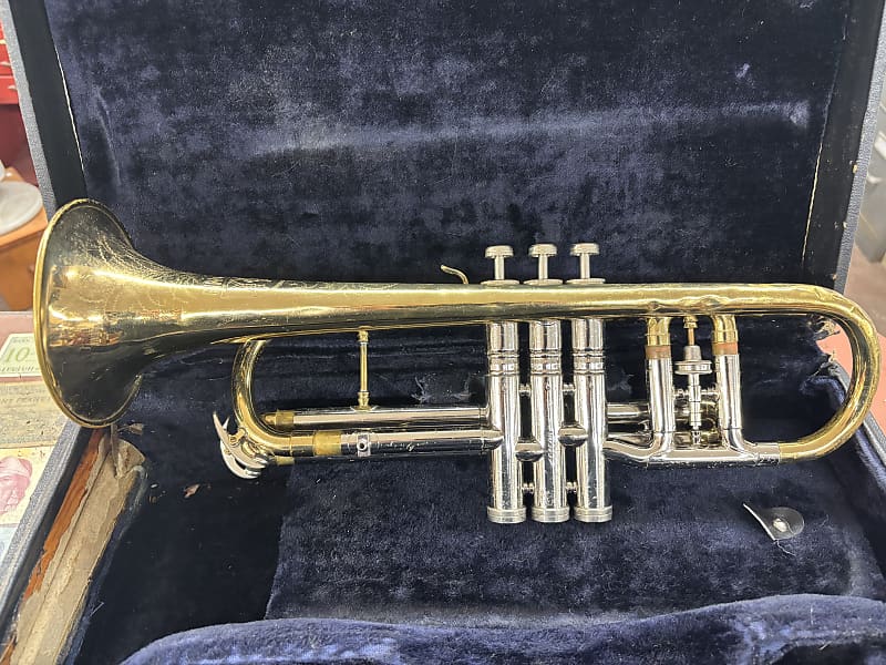 Conn Cornet 1966 - Nickel Plated and Brass | Reverb
