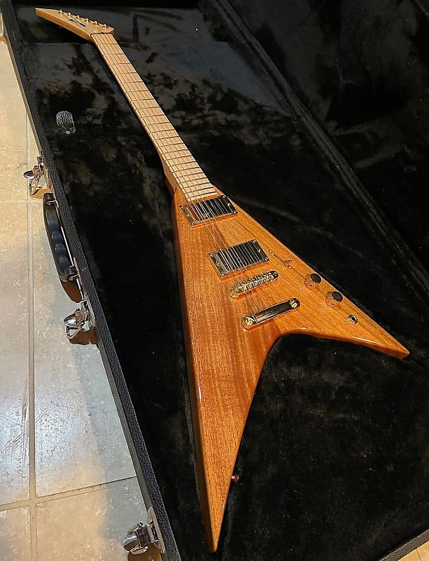 Warmoth Roads V Natural Mahogany w OHSC | Reverb