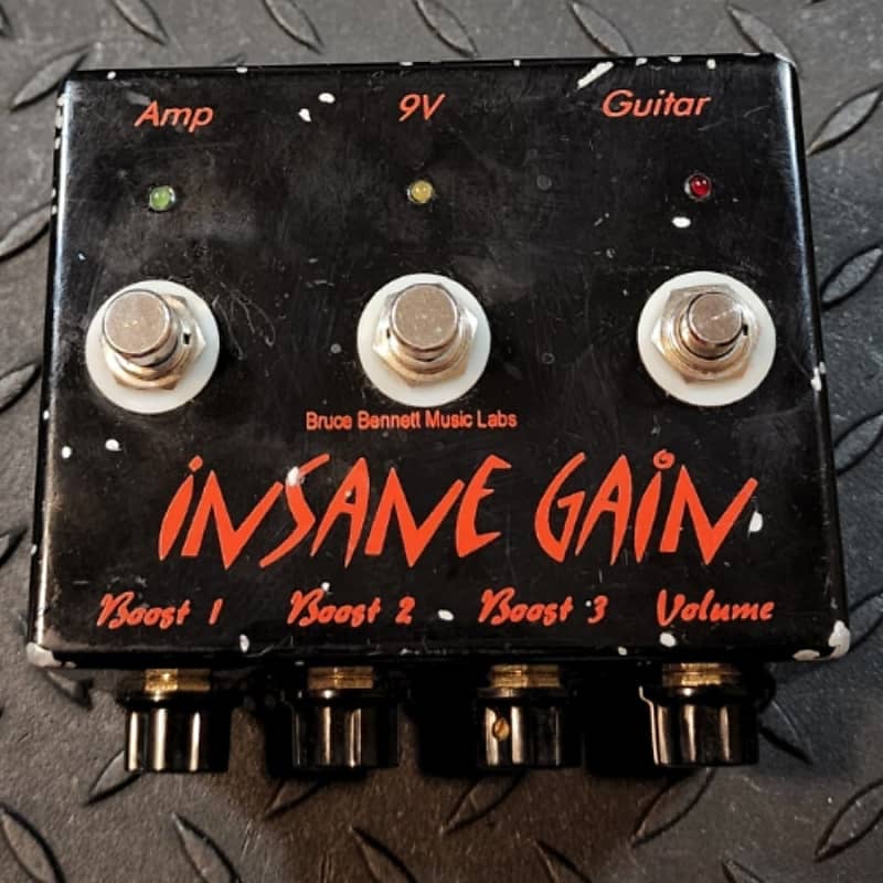 Bruce Bennett Music Labs Insane Gain Triple Boost | Reverb
