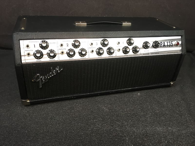 Vintage Fender PA135 4 Channel PA Tube Amp Made In USA | Reverb