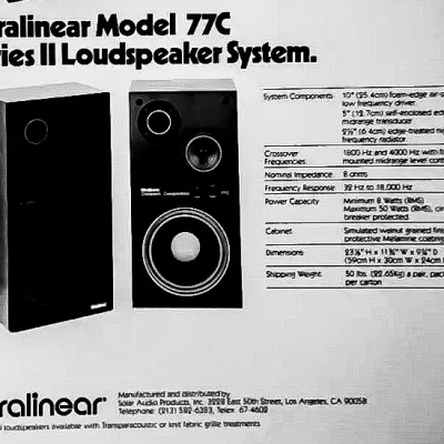 Ultralinear Model 77C Vintage Hi-fi Bass Suspension Loud | Reverb